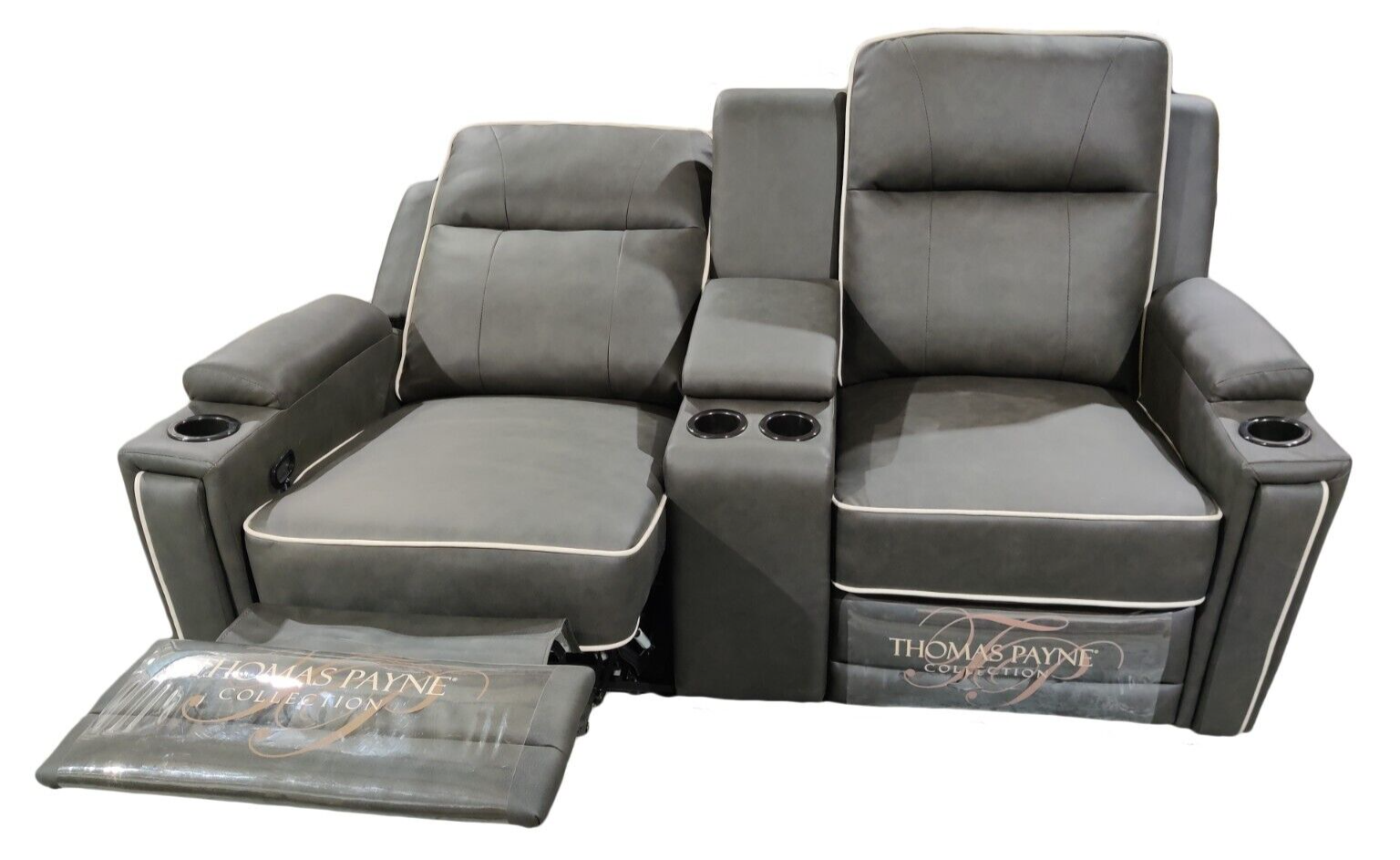 68" Thomas Payne Home Theater Seating Willet Granite Recliner RV Camper ...