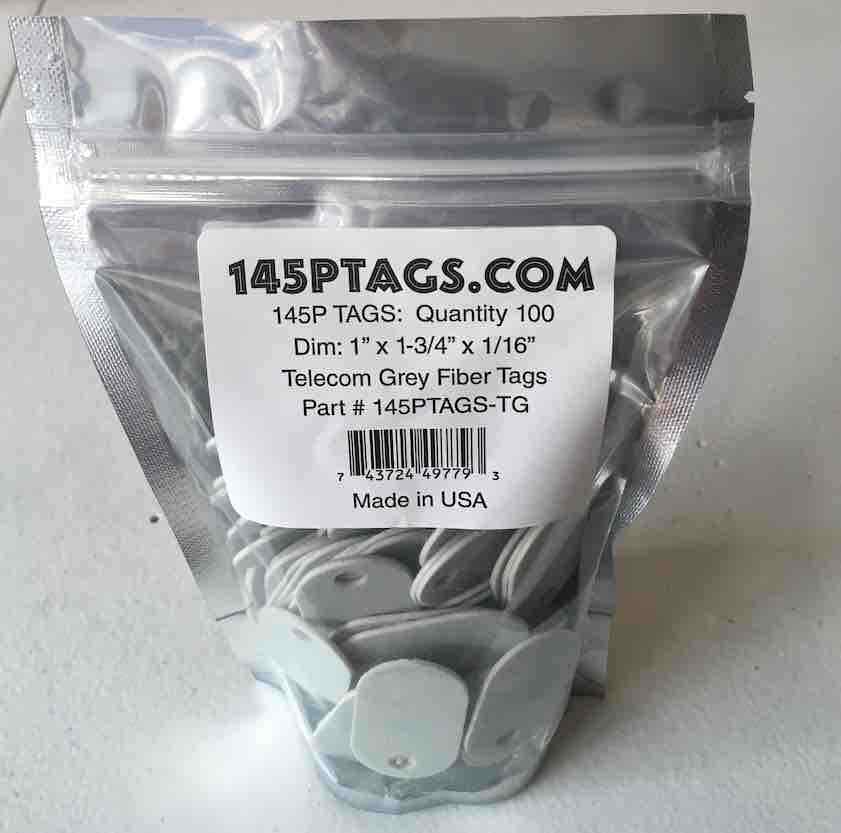 145PTAGS Grey Fiber Tags Qty 100 OEM | eBay