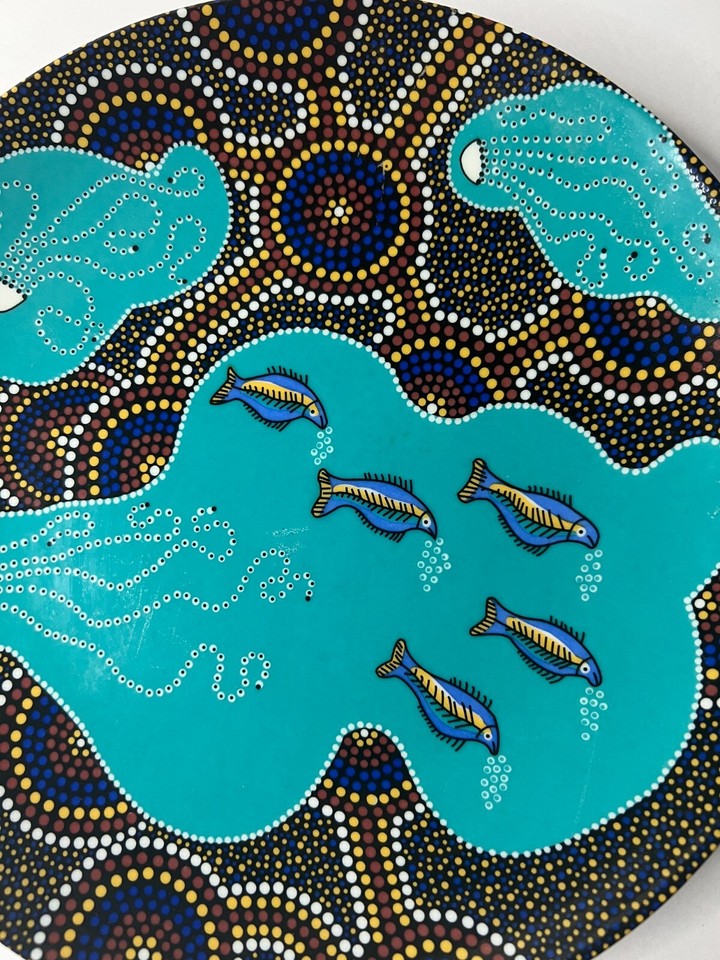 Bunabiri Westminster Aboriginal Art Australia Plate Kolin Jones Ka-Or ...