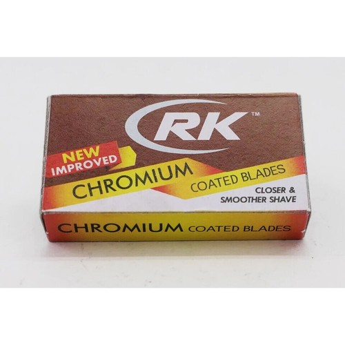 RK new Improved Chromium Coated Shaving Razor Blades Double Edges For ...