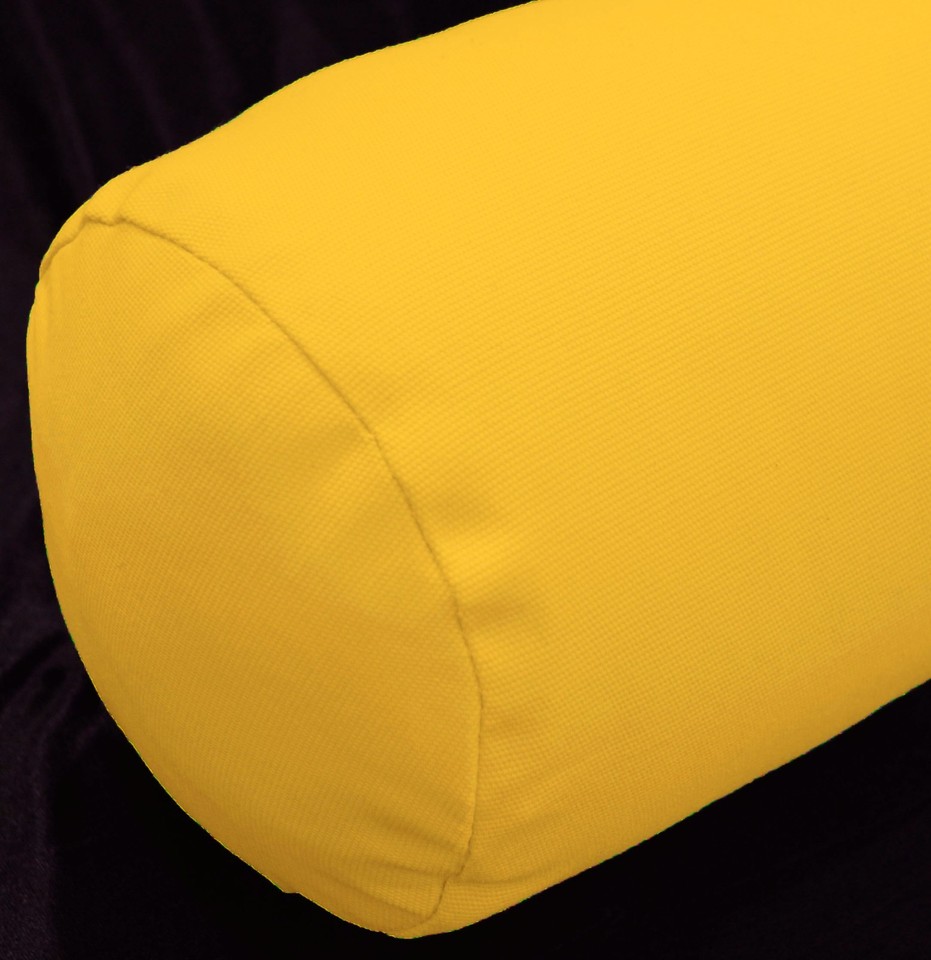 la06g Yellow High Quality Cotton Fabric Yoga Bolster Cushion Cover ...