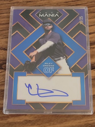 RILEY GREENE 2023 WILD CARD auto mania AUTOGRAPH 19/25 #AM-SQ65 | eBay