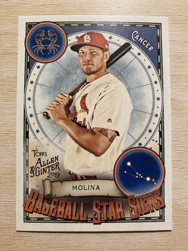 2019 Topps Allen and Ginter Baseball Star Signs Insert #BSS-44 Yadier ...