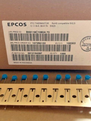 100 Stück THERMISTOR B59118C1080A070 PTC - Epcos AG - 80A 70 5X2.5 ...