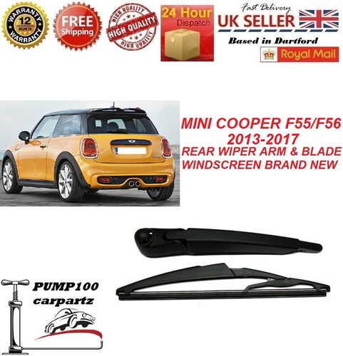 REAR WIPER FOR MINI COOPER F55 / F56 S 2013-2017 ARM & BLADE WINDSCREEN ...