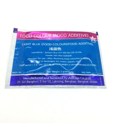 2x Light Blue Food Colour Powder Additive Coloring Bakery Safe Simple ...