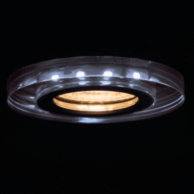 3 Mode Dual Colour Halo Ring GU10 Spot Light Ceiling Recessed Cool ...