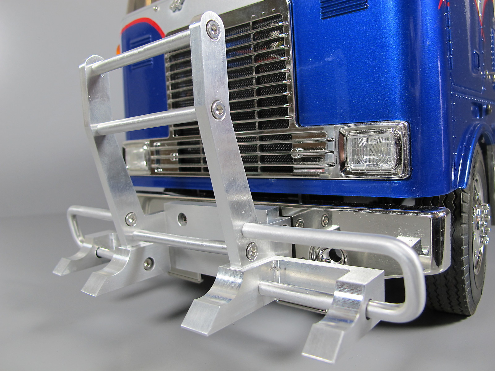 Front Aluminum Bumper Guard for Tamiya RC 1/14 Semi Globe Liner Tractor ...