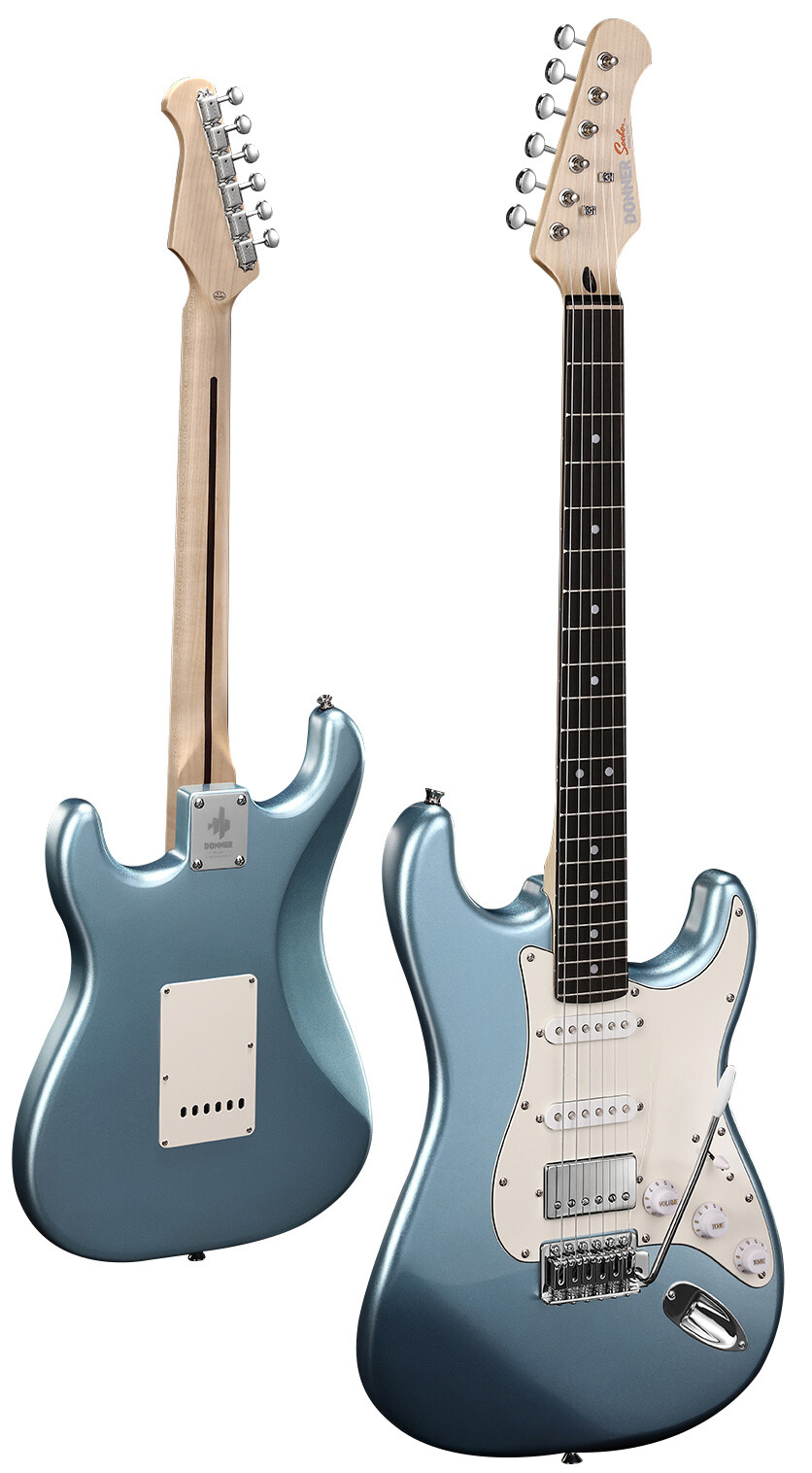 Donner DST-152 Electric Guitar + Amplifier Single Coil Split Humbucker ...