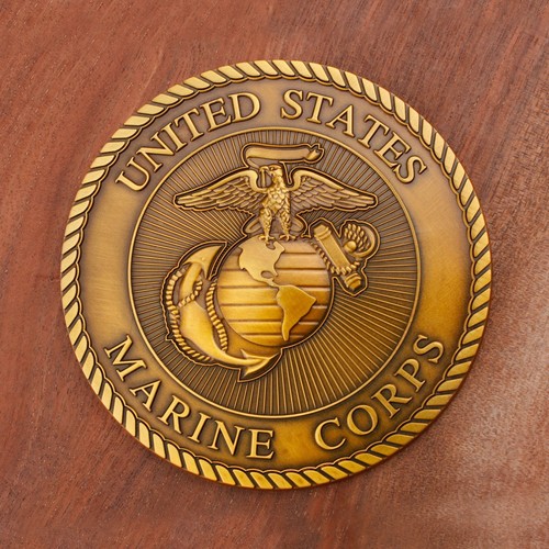 BRONZE EGA MARINE CORPS ADHESIVE EMBLEM USMC 3" MEDALLION CHALLENGE ...