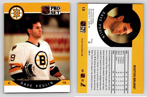 Dave Poulin Boston Bruins NHL Pro Set 1990 Card 13 Collectible Hockey ...
