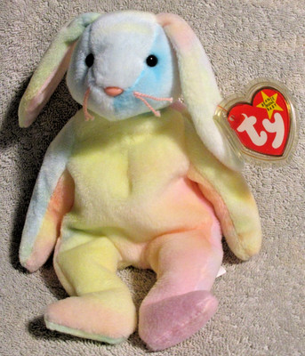 Ty Beanie Baby Hippy the Bunny DOB May 4, 1998 MWMT Free Shipping | eBay