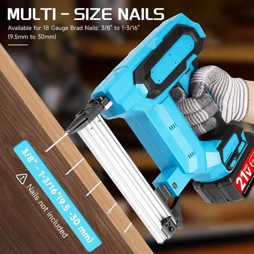 F30 Heavy Duty Cordless Nail Gun Brad Nailer Finish Nailer w/ Battery ...
