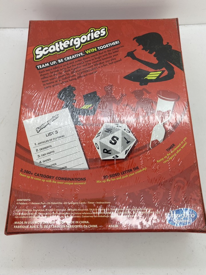 Scattergories Game by Hasbro Gaming 2013 NEW In Sealed Shrink Wrap | eBay