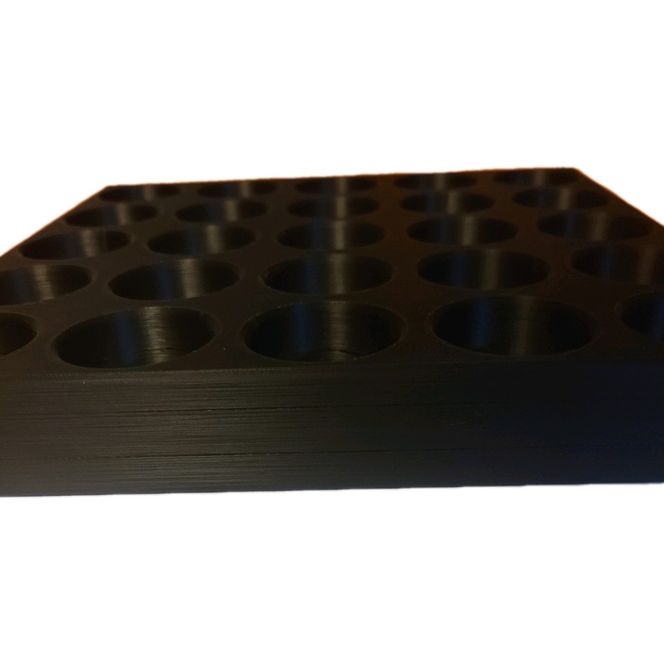 25 Hole ER40 Collet Rack 3d Printed Black Made In The USA | eBay