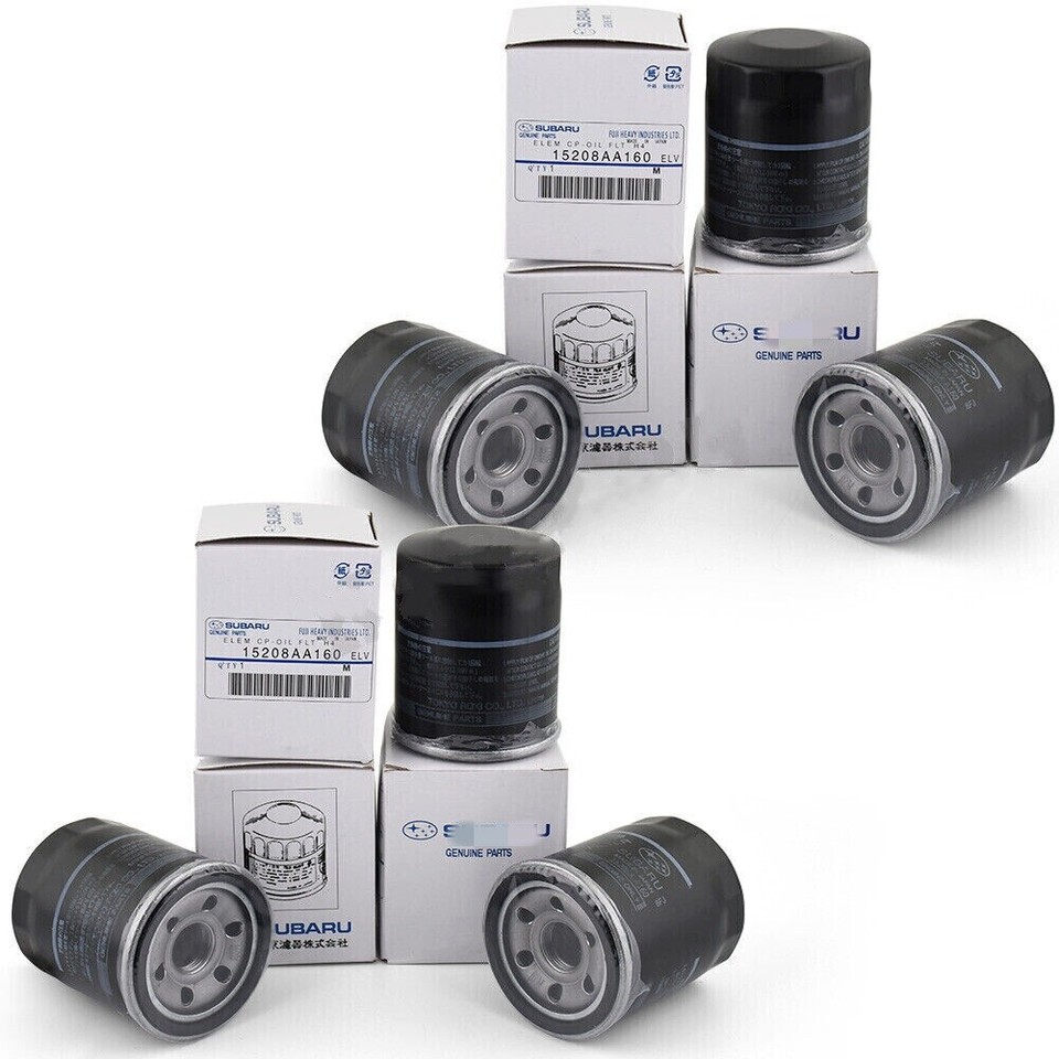 Subaru Engine Oil Filter 6 PACK 15208AA160 for Impreza Legacy Forester ...