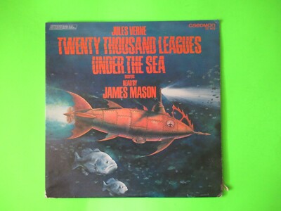 JULES VERNE TWENTY LEAGUES UNDER THE SEA READ BY JAMES MASON LP VINYL ...