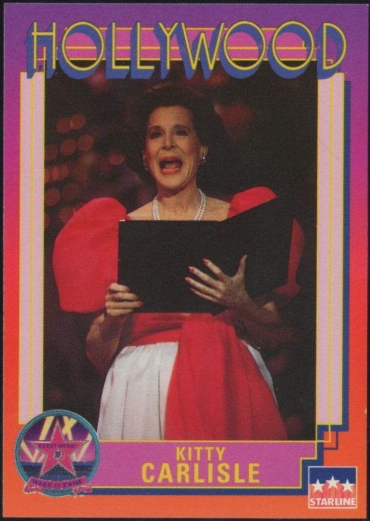 1991 Starline Hollywood Kitty Carlisle Singer/Actress #155 | eBay