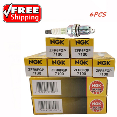 OEM 6PCS ZFR6FGP Platinum Spark Plugs NGK 7100 For Ram Jeep Liberty 4 ...