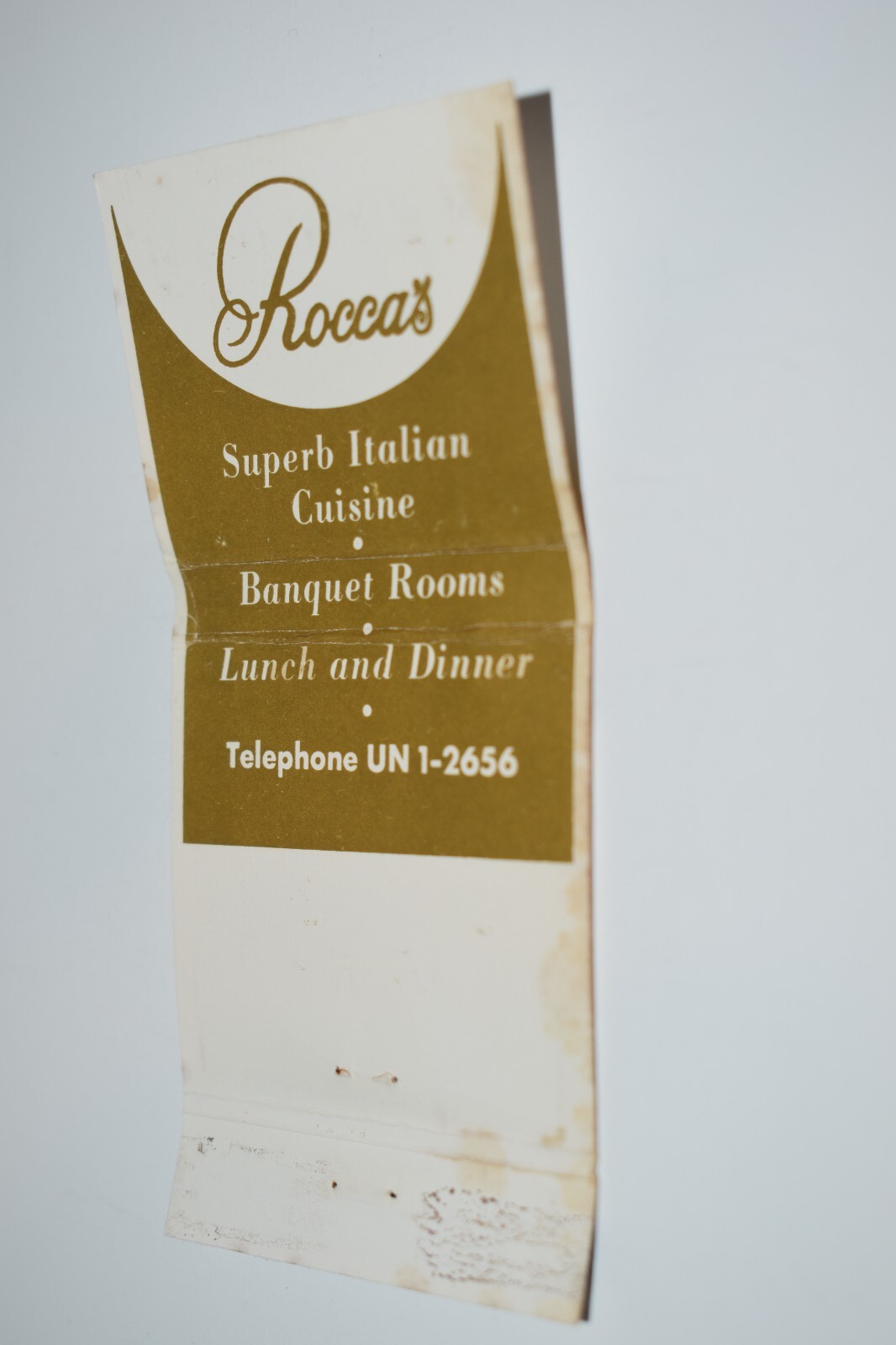 Rocca's San Francisco California 30 Front Strike Matchbook Cover | eBay