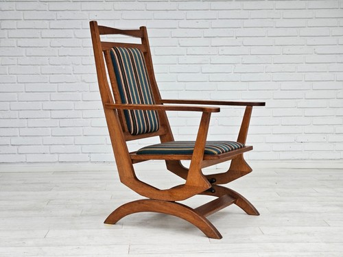 1950-60s, Danish highback rocking chair in original very good condition ...