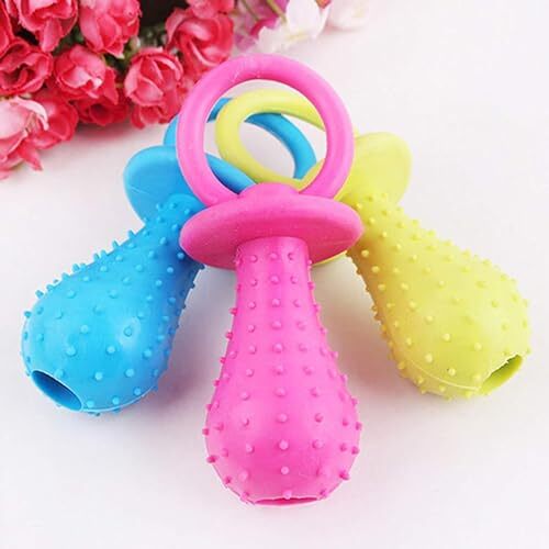 Dog Pacifier,Chew Toys,Mini Bite Resistant Bell Shape Rubber Blue | eBay