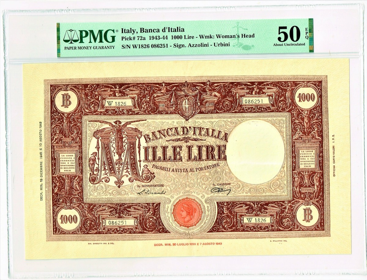 Italian Money 1950s