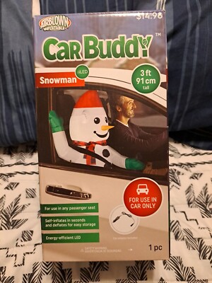 Tall Snowman Car Buddy 3 ft Airblown Inflatable Christmas Energy ...