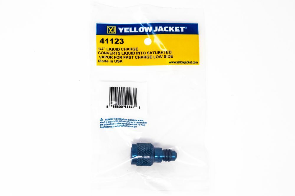 Yellow Jacket 41123 1/4" Liquid Charging Adapter | eBay