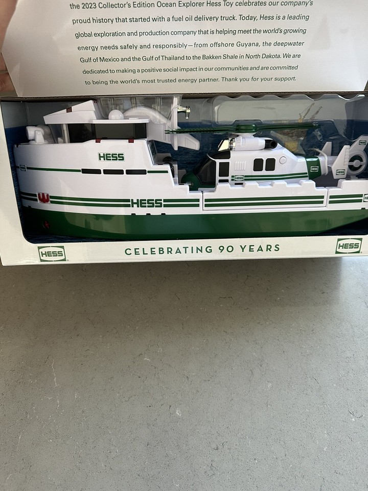 SOLD OUT HESS TOY TRUCK 2023 90TH ANNIVERSARY COLLECTORS EDITION OCEAN ...