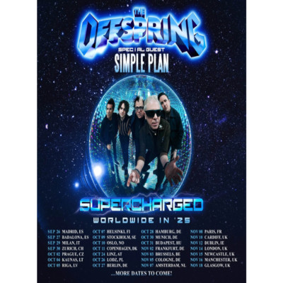 Poster The Offspring SUPERCHARGED WORLDWIDE IN ‘25 Tour Poster, gift ...
