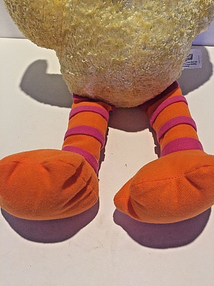 Retired 2003 NANCO Sesame Street Plush 15" Bright Fluffy Yellow BIG ...