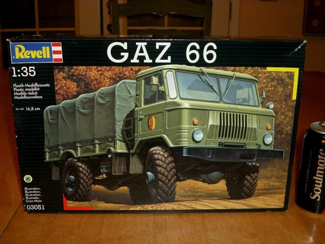 Revell Military Army Truck GAZ 66 1/35 Model Kit Instructions & Decals ...
