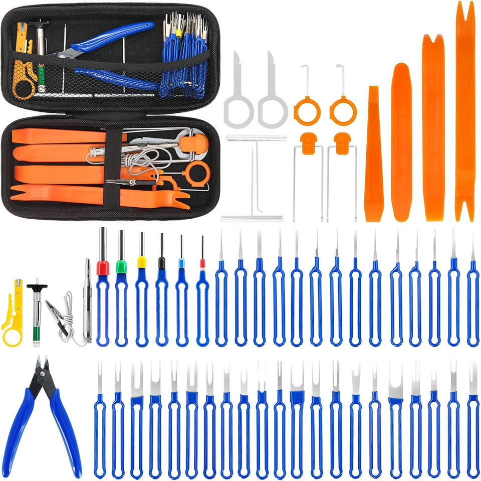 58Pcs Terminal Removal Tool Kit Depinning Tools Electrical Pin Removal ...