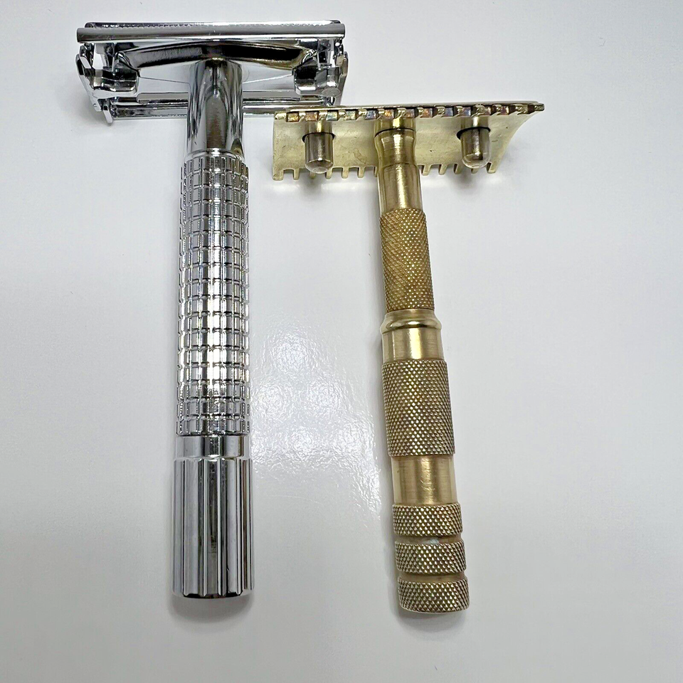 MINT Van Der Hagen Butterfly Safety Razor + Vintage Open Comb [Gillette ...