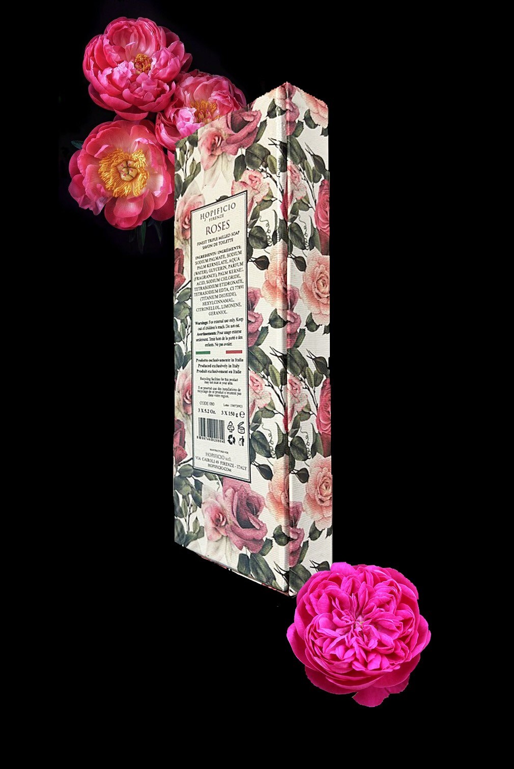 Hopificio 3PC G/Set Classic ROSES Finest Triple Milled Soap 3x150G(450G ...