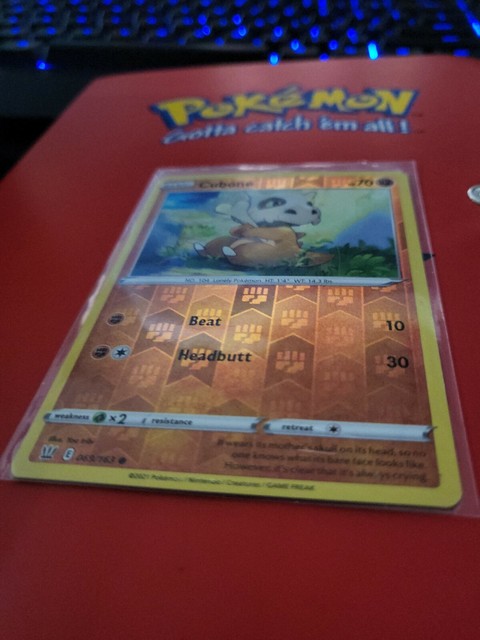 Pokémon TCG Cubone Sword & Shield - Battle Styles 069/163 Reverse Holo ...