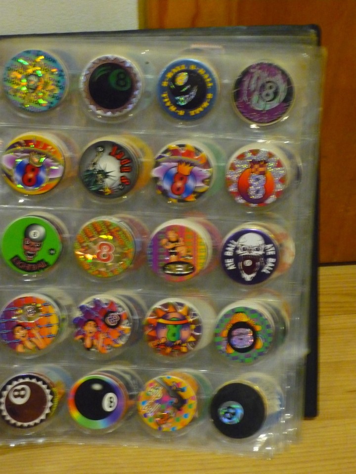 RARE VINTAGE POISON POG BINDER WITH 20 ULTRA PRO POG PAGES + 457 RARE ...