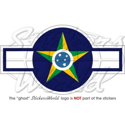 BRAZIL Brazilian AirForce Aircraft WWII Roundel 120mm (4,7") Vinyl ...