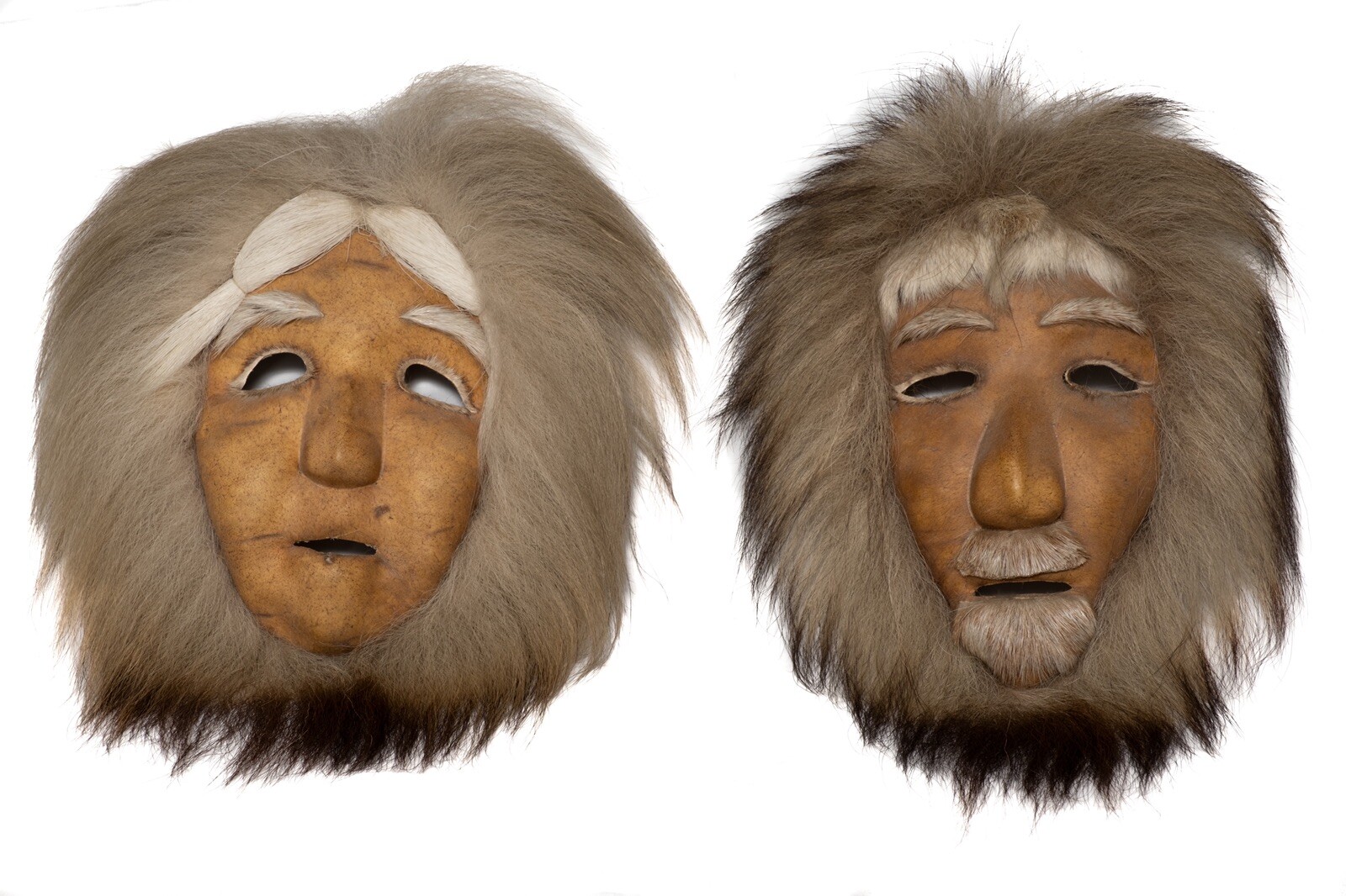 Authentic Inupiat Caribou Skin Masks - Two Available | eBay
