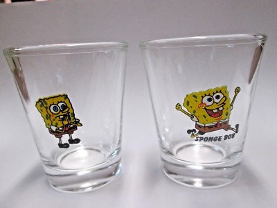 SpongeBob Square Pants 2 Piece Shot Glass Set #1 | eBay