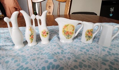 6 Piece Antique/Vintage Ceramic 1930s Miniature Doll House Pitchers | eBay