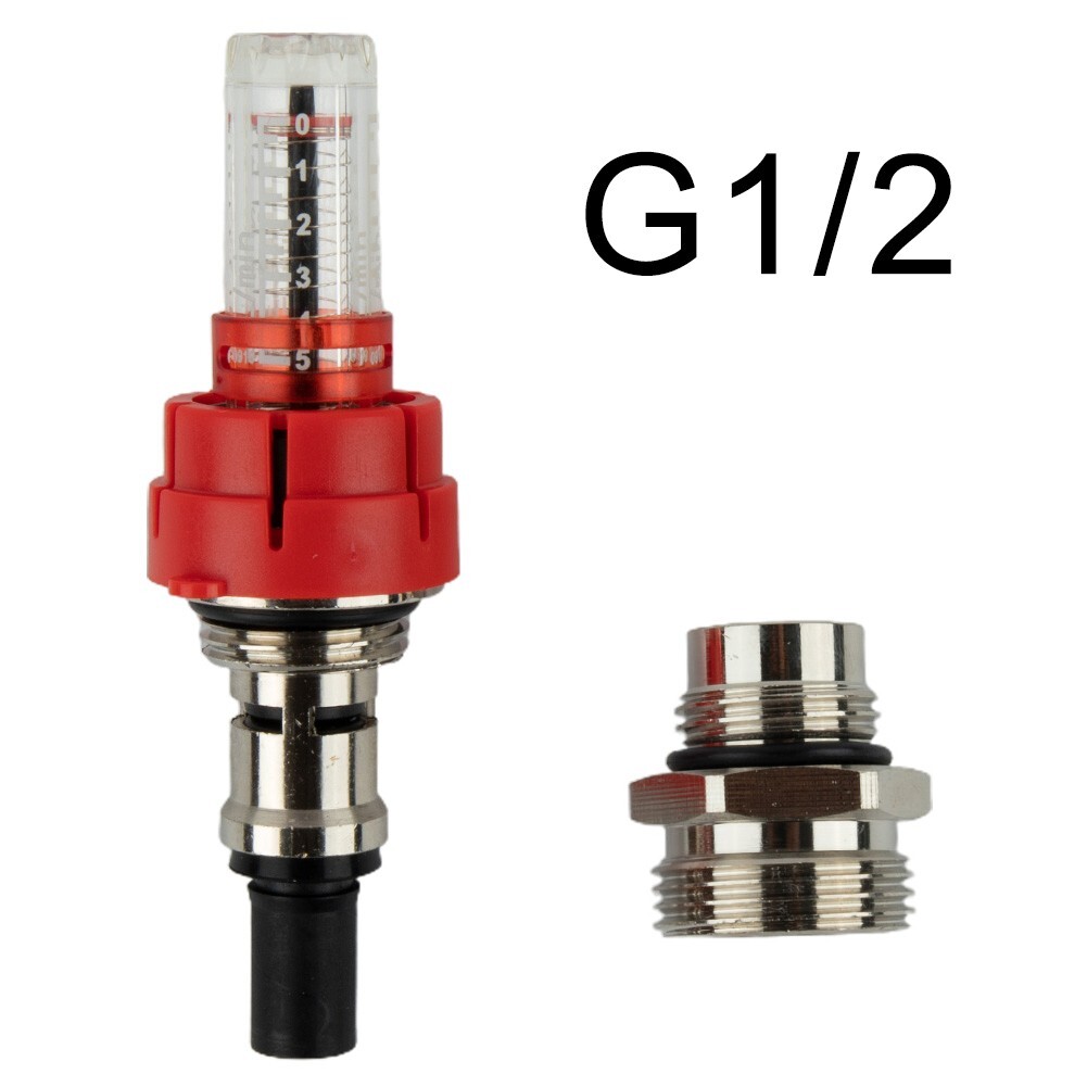 Hohe-Qualit?t Teiler Zubeh?r Rot+Silber Temperaturregelung Durchflussanzeiger | eBay