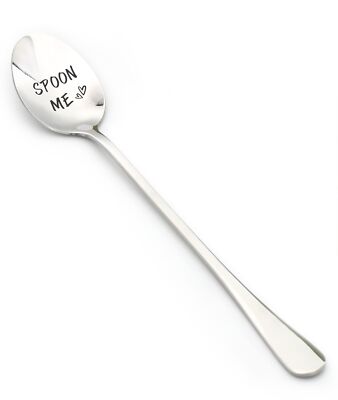 Funny Engraved Stainless Steel Spoon with Spoon Me Message - Lovely ...