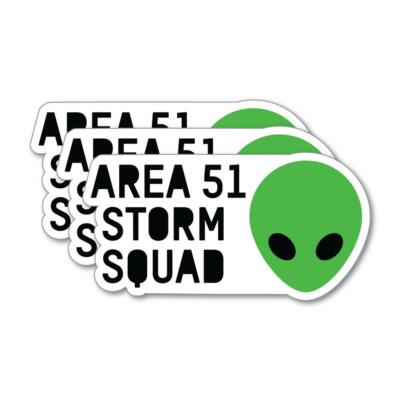 3X Storm Squad Area 51 Sticker Decal Ufo Area 51 Space Laptop Funny Et ...