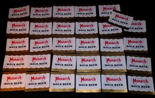 Lot of 1950's Monarch Bock Beer, Chicago Ill. QUART Vintage Beer Bottle ...
