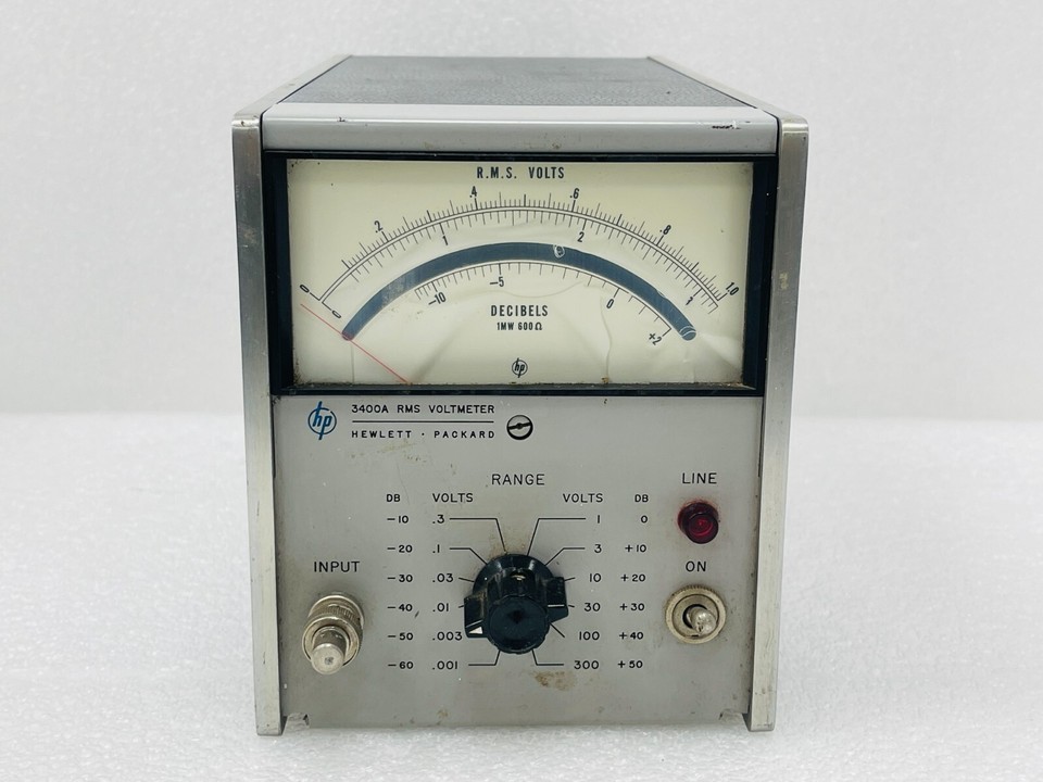Hewlett-Packard 3400A RMS Voltmeter / READ | eBay