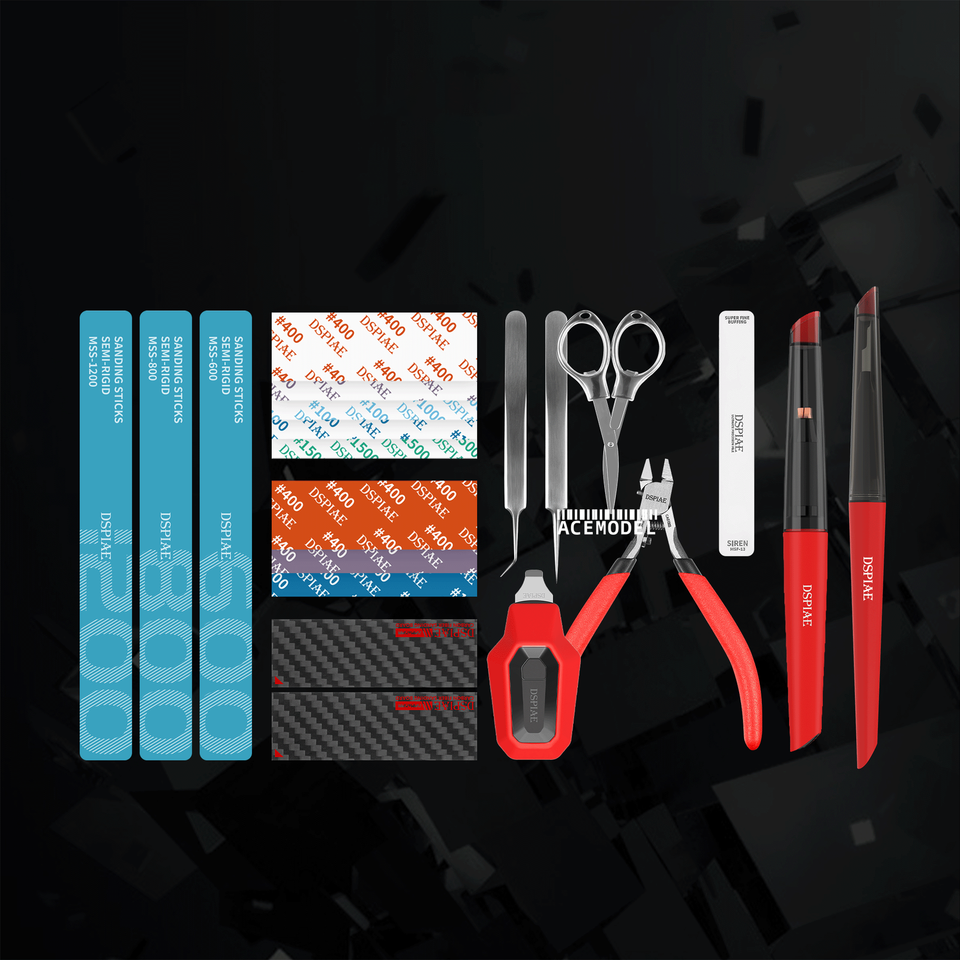 DSPIAE Starter Modeler Craft Hobby Tool Set for Gundam/Military Model ...