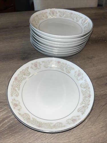 Set of 10 China Soup Salad Bowls – Regal Pattern by Diamond China Co ...