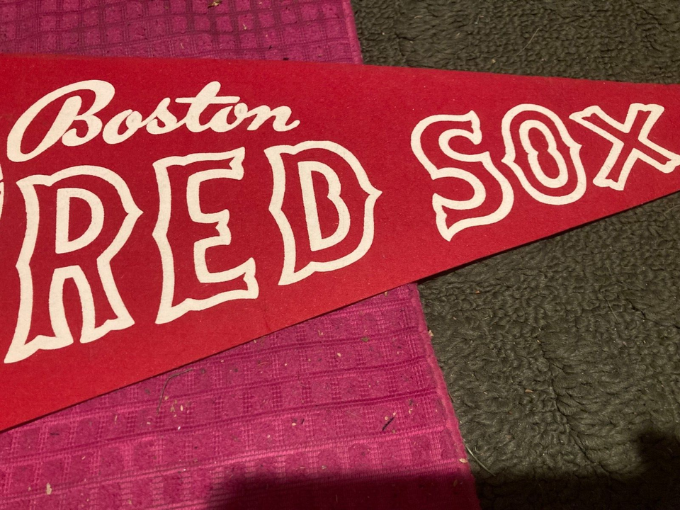 RARE 1970s MLB Boston Red Sox Pennant RICE Yastrzemski TIANT Fisk LYNN ...
